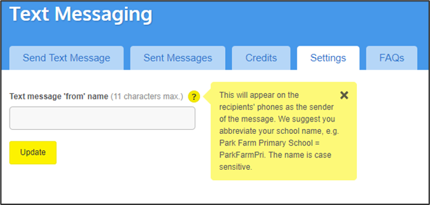 Sending Text messages – Primarysite Help Centre
