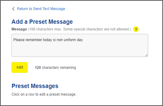 Sending Text messages – Primarysite Help Centre