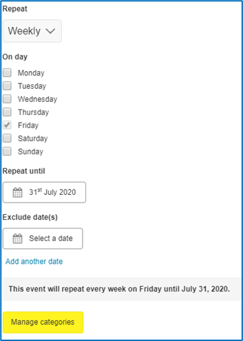 How to create calendar events – Primarysite Help Centre
